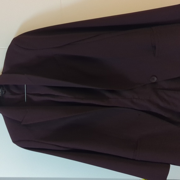 Express | Jackets & Coats | Express One Button Dep Purple Blazer | Poshmark